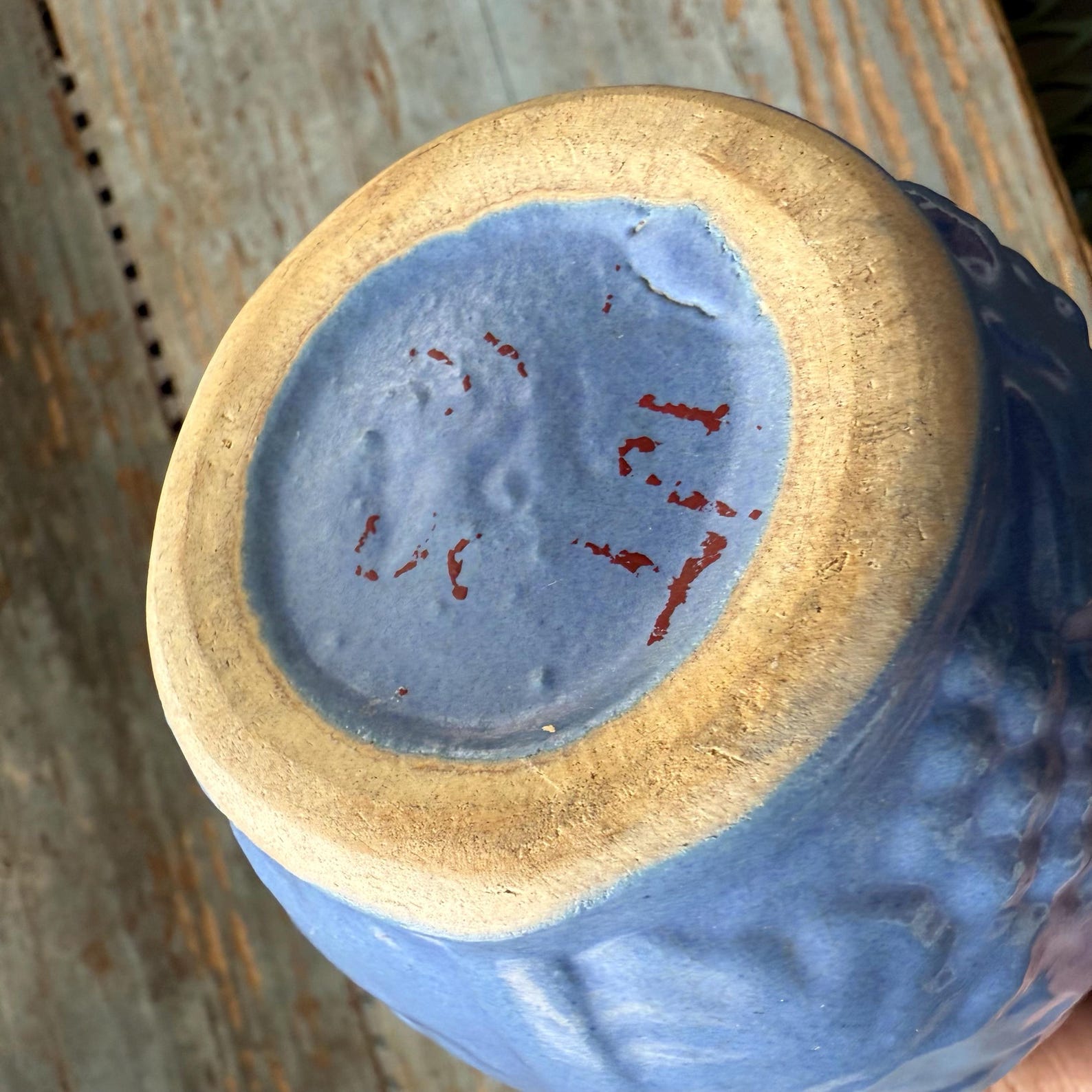 Vintage Blue UHL Pottery Small Milk Pitcher Raised Grape Design - Etsy