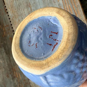 Vintage Blue UHL Pottery Small Milk Pitcher Raised Grape Design - Etsy