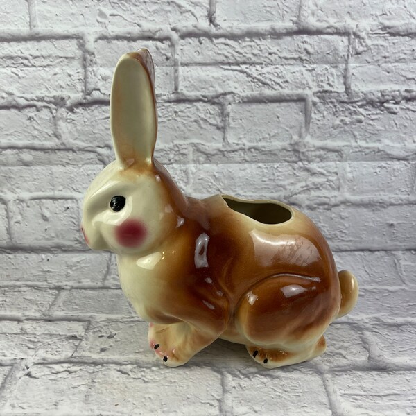 Rabbit Planter - Etsy