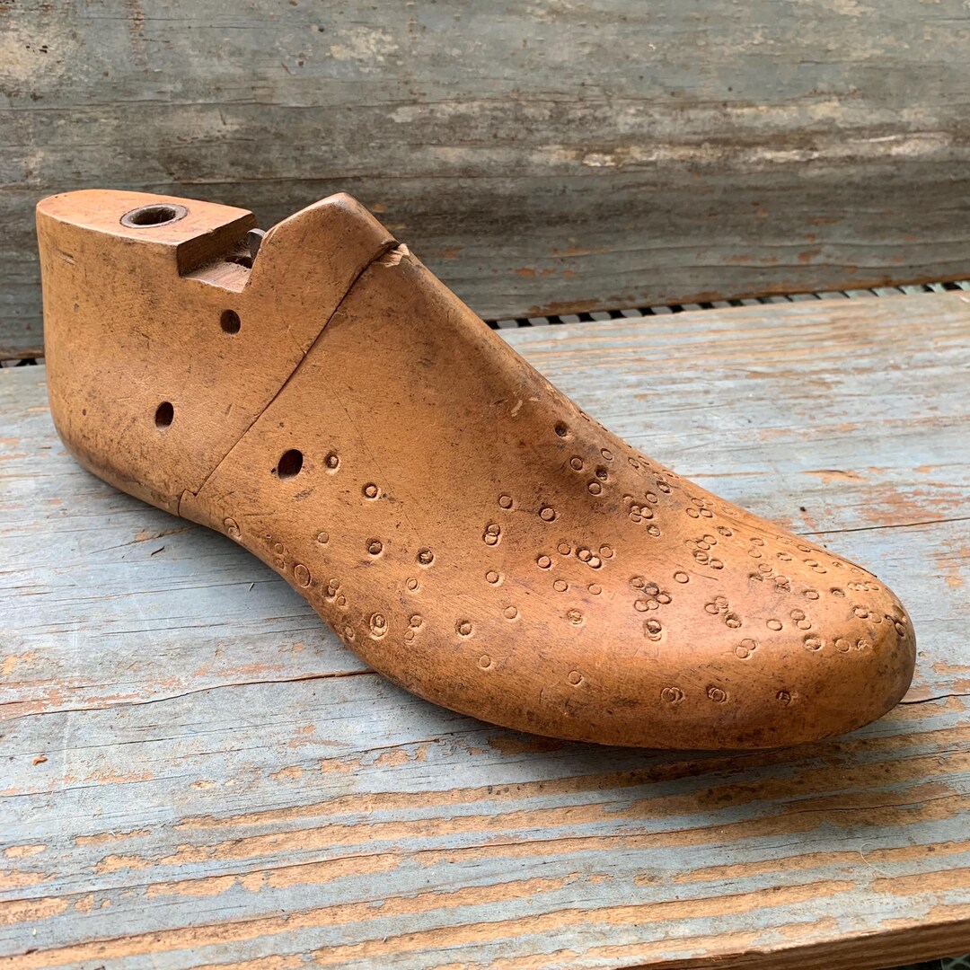 Vintage Wooden Shoe From Cobblers Shoemaker Foot Mold - Etsy