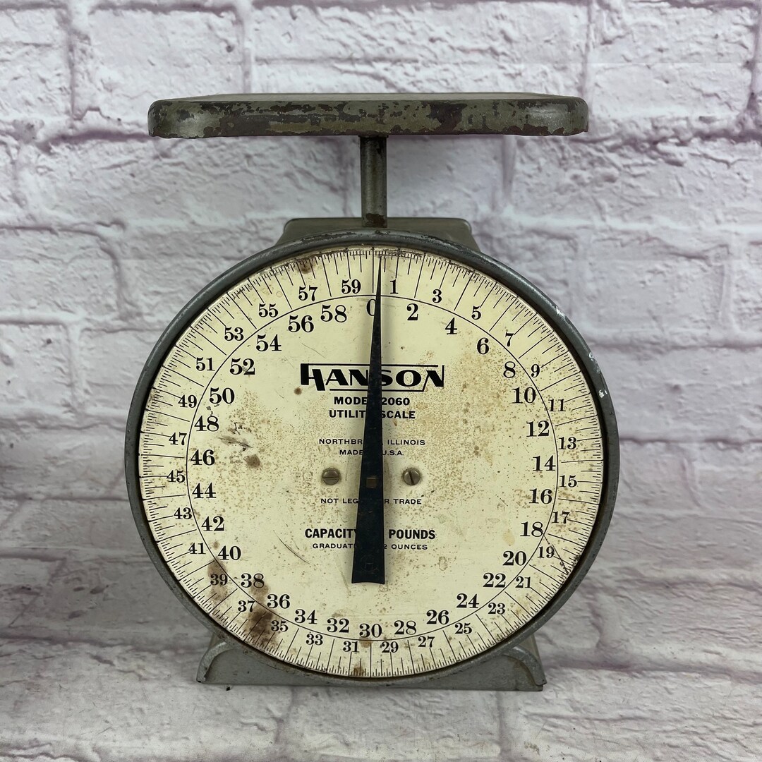Vintage Hanson Utility Kitchen Scale Industrial Farmhouse - Etsy
