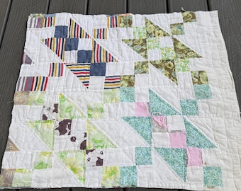 Vintage Hand Quilted Irish Chain Cutter Quilt Piece - Etsy