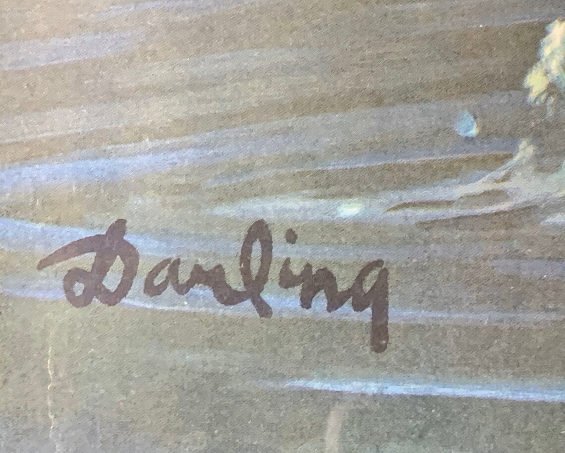 Vintage 1970's Era Unframed Louis Darling LITHO Print 16 x | Etsy