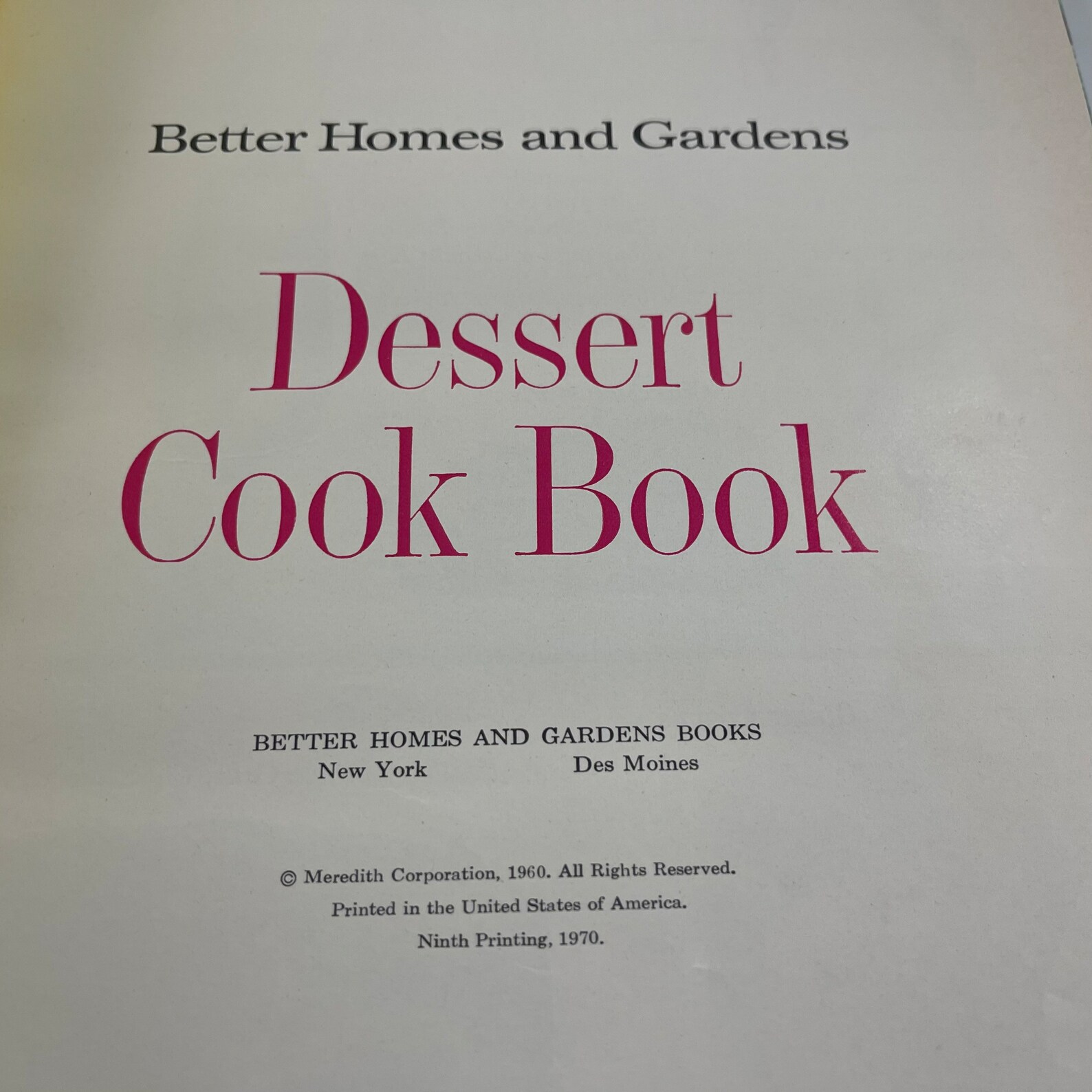 Vintage Better Homes and Gardens DESSERT Cook Book Cookbook - Etsy