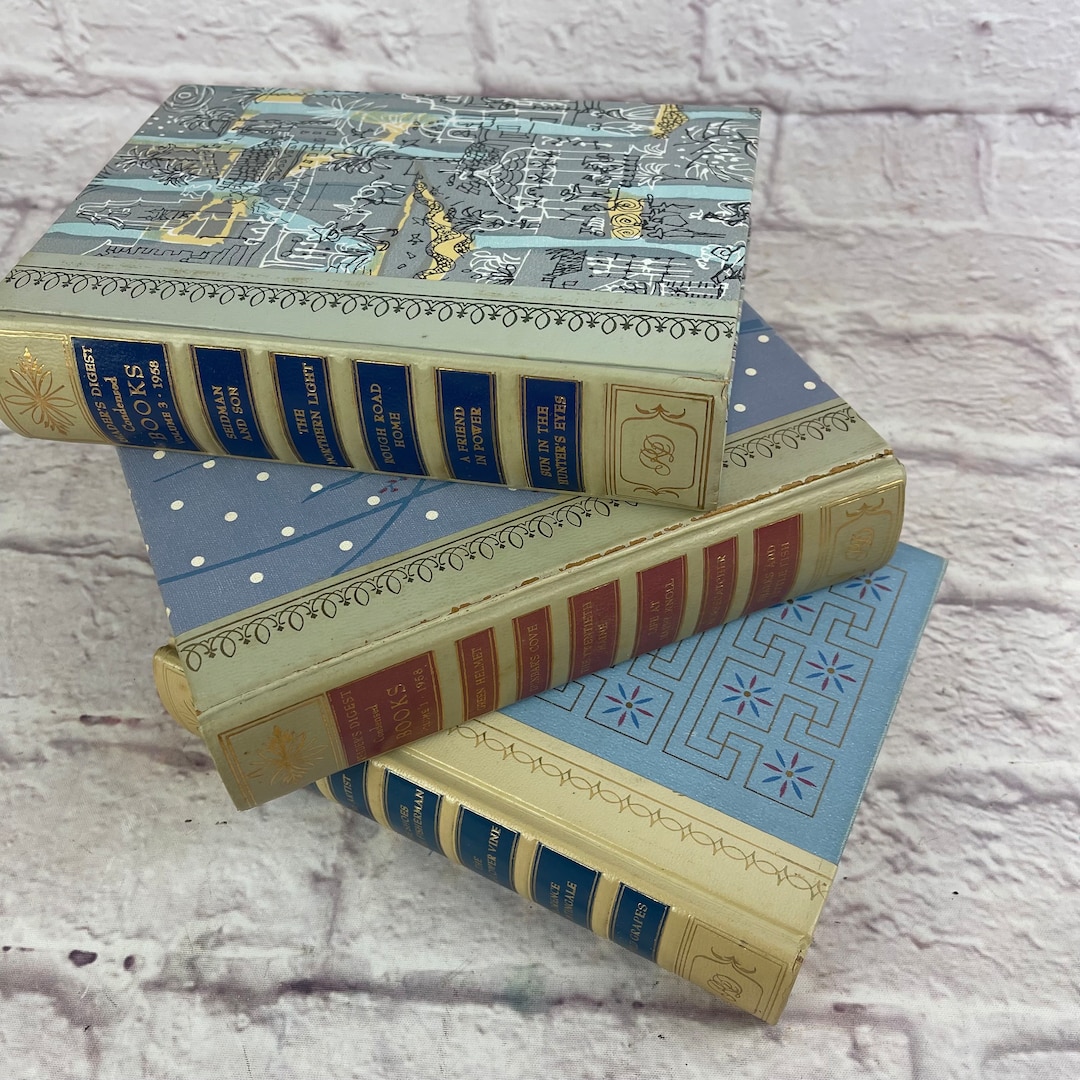 3 Vintage Reader Digest Books Beautiful Covers Decorative Book - Etsy