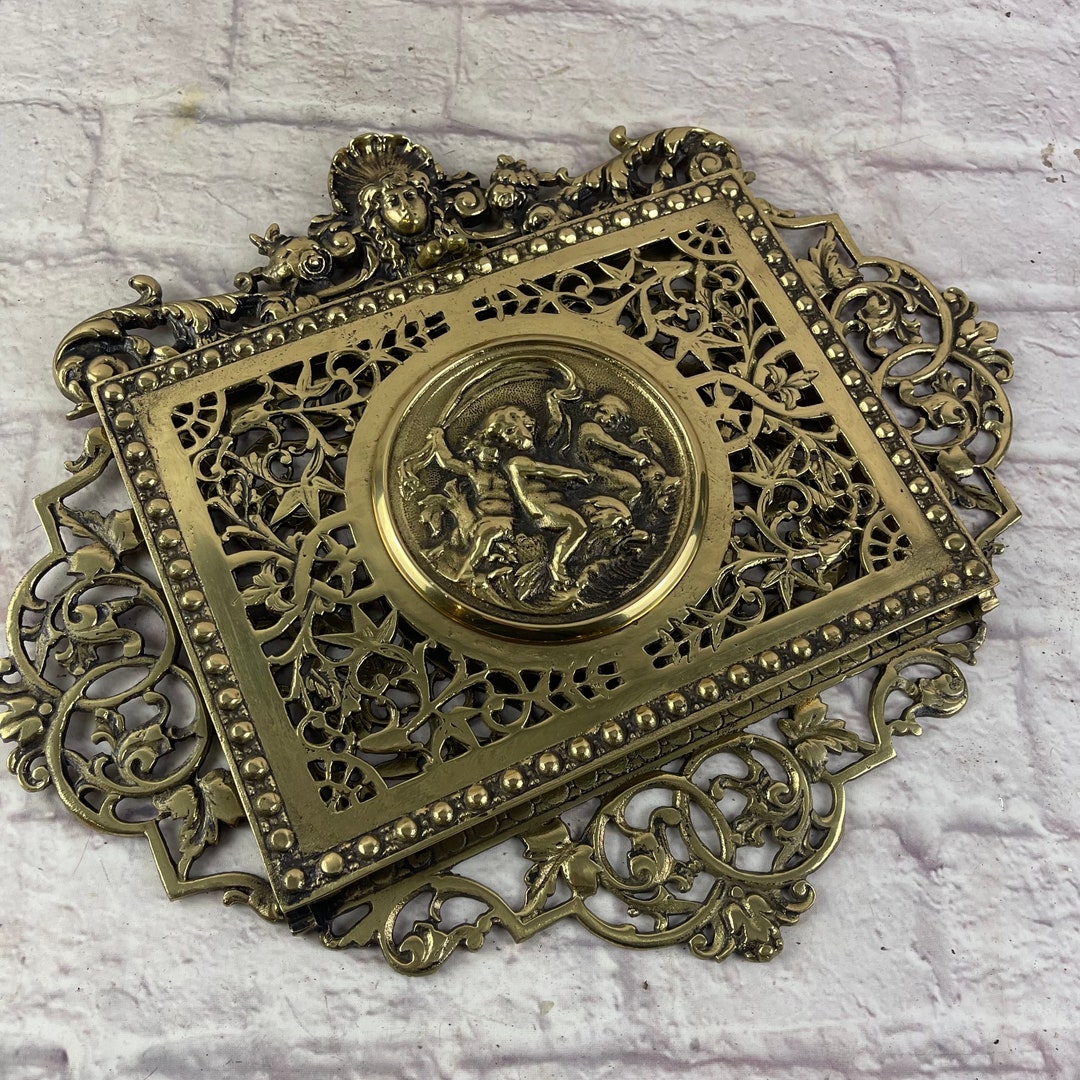 Fabulous Vintage Solid Brass Ornate Wall Mail Letter Holder Cherubs - Etsy