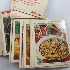 Vintage Coca Cola Recipe Box Coke Adds Life to Your Cooking - Etsy