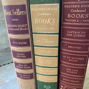3 Vintage Reader Digest Books Beautiful Covers Decorative Book - Etsy