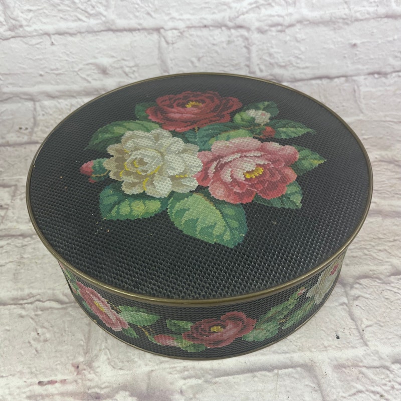Floral Tin Box - Etsy