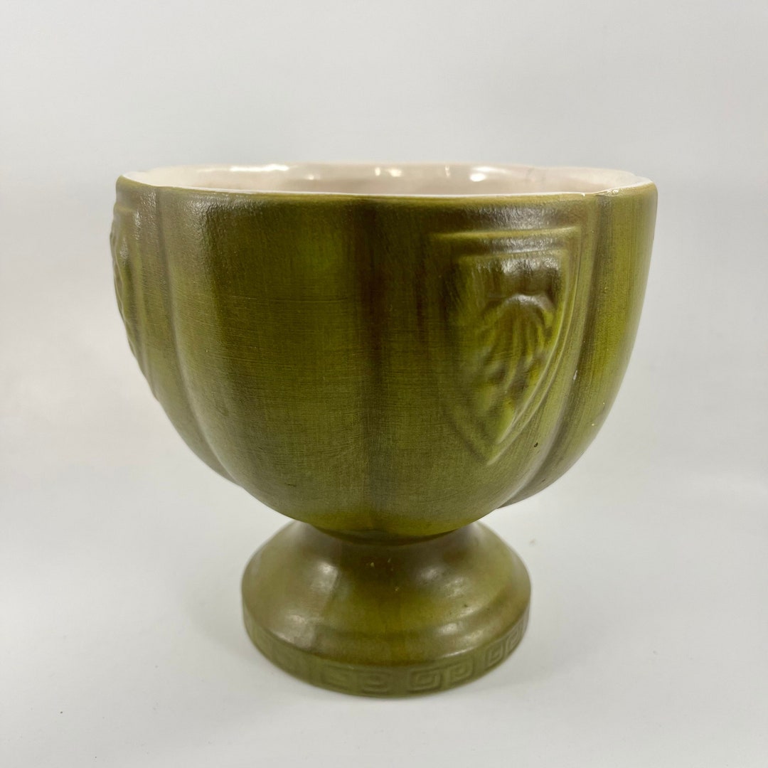 Vintage Avocado Green Haeger Pottery Planter Flower Pot USA - Etsy