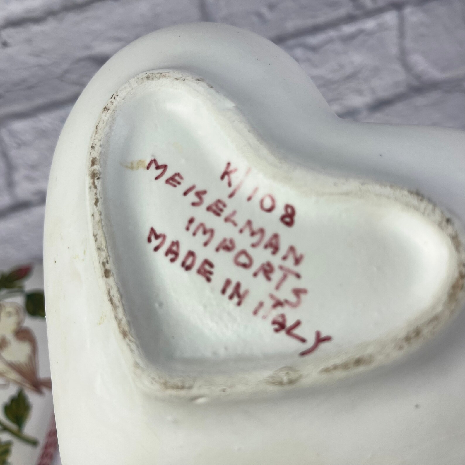 Vintage Meiselman Imports Made in Italy Heart Shaped Trinked Box With ...