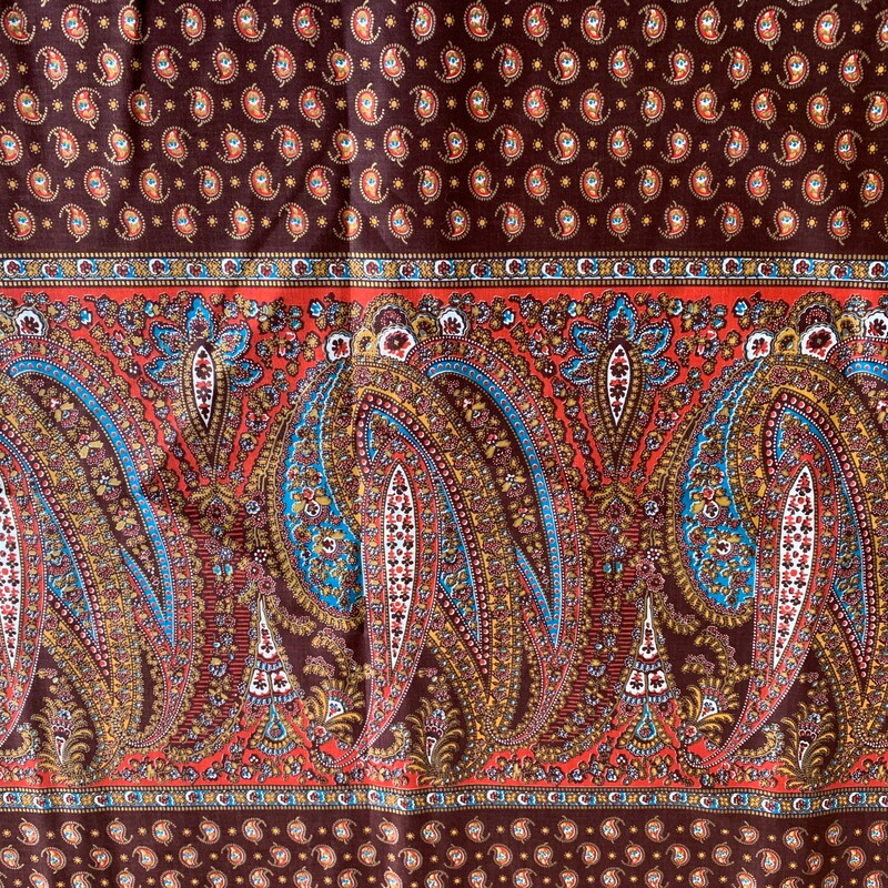 Border Print Fabric - Etsy