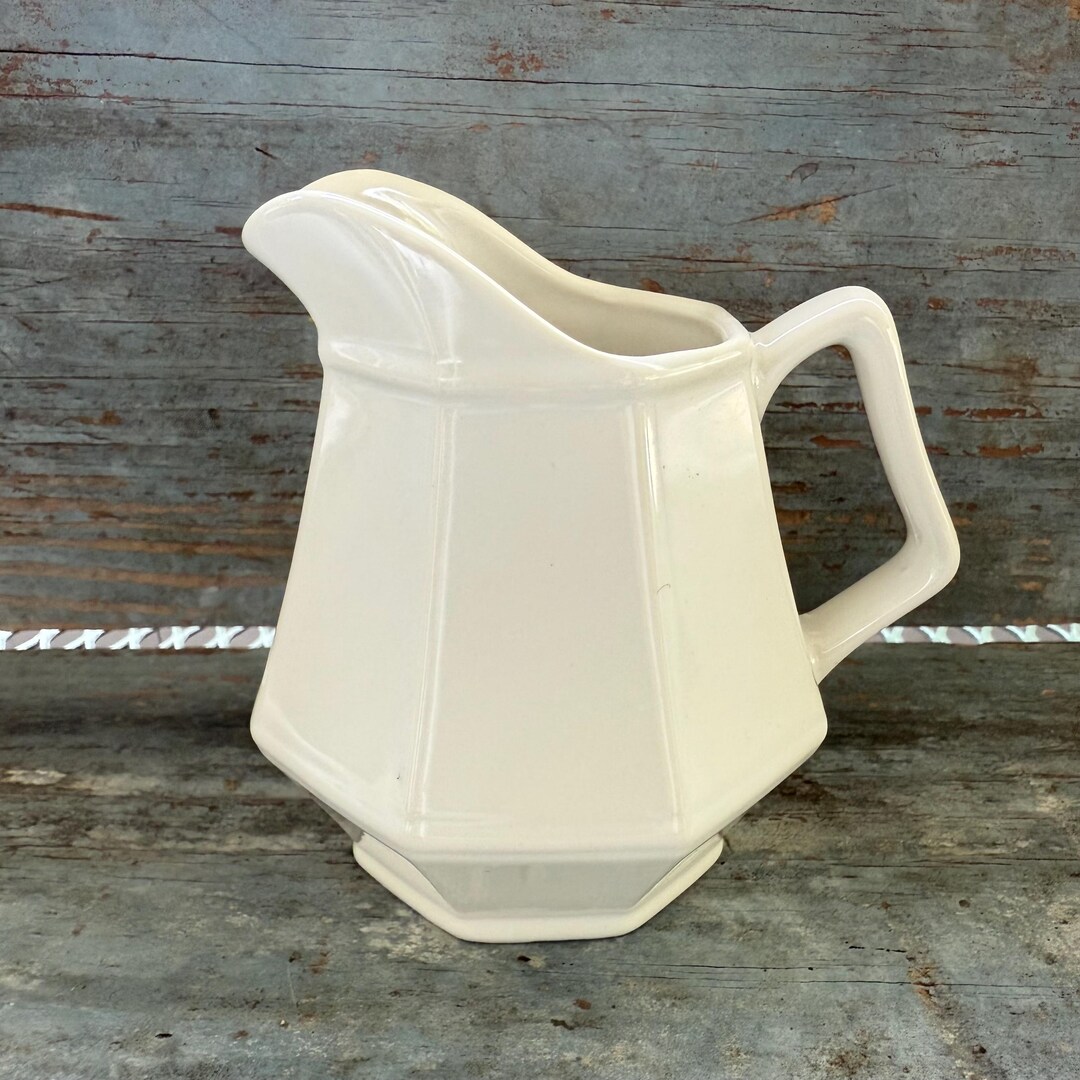 Vintage White Creamer Cream Pitcher Small Pitcher - Etsy