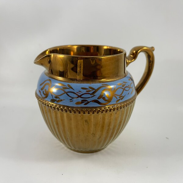 Blue Lustreware - Etsy