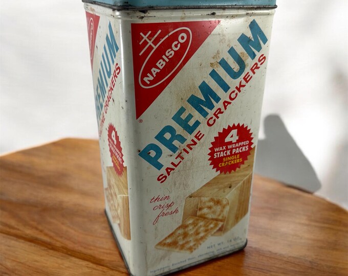 Vintage Nabisco Tin Premium Saltines Cracker Tin - Etsy