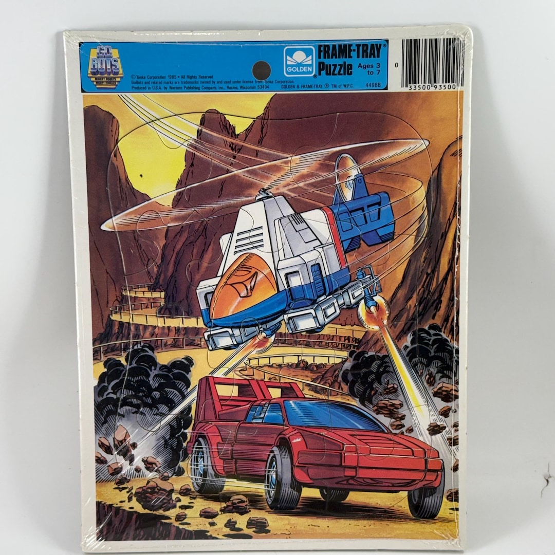 Vintage 1985 Go Bots Mighty Robots Golden Frame Tray Puzzle - Etsy