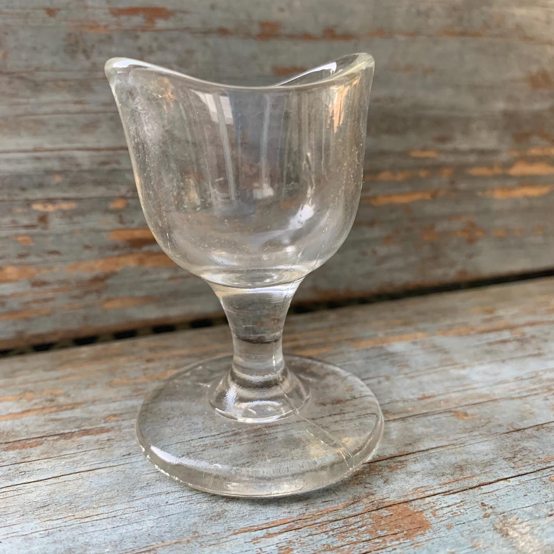 Vintage Clear Glass Eye Wash Cup - Etsy