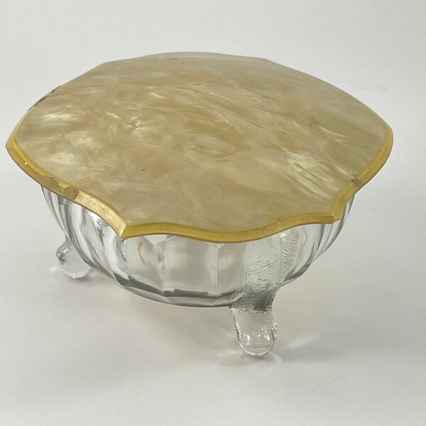 Antique Powder Jar - Etsy