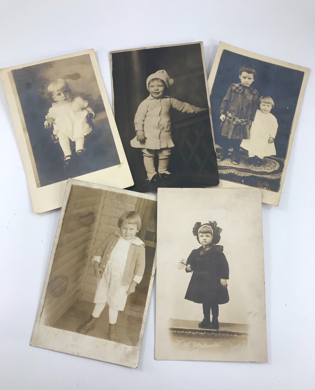 Set of 5 Vintage RPPC Real Picture Postcards of Rural American Living ...