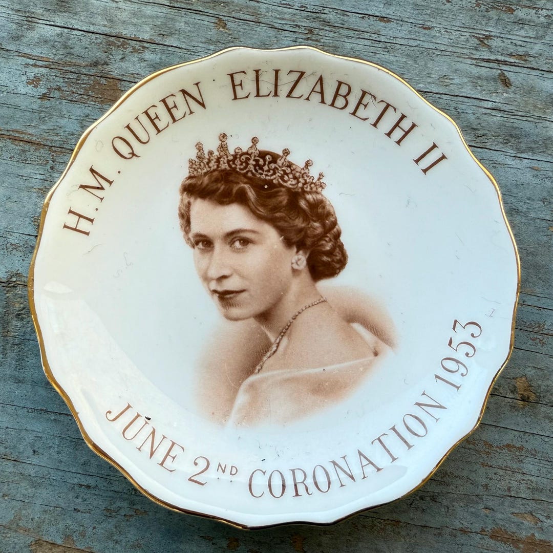 Vintage Queen Elizabeth June 2nd,1953 Coronation Plate English Bone ...