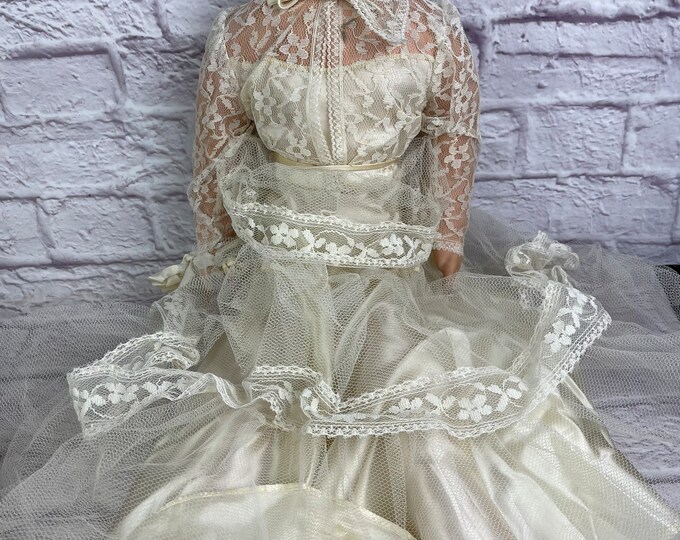 Vintage Creepy Headless Dressed Rubber Bride Doll Body No Head - Etsy