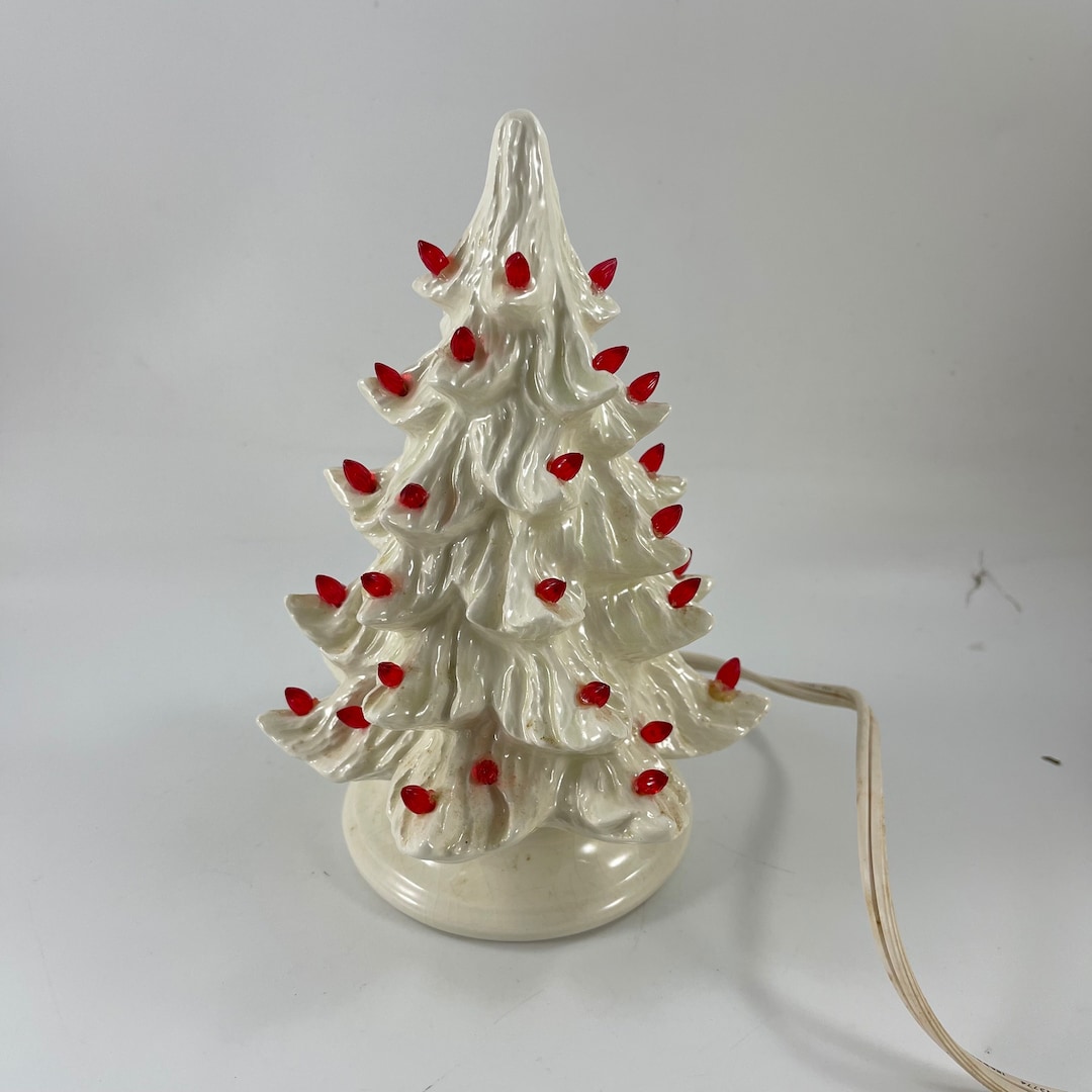 Vintage Ceramic Light up Christmas Tree Electric Still Works - Etsy