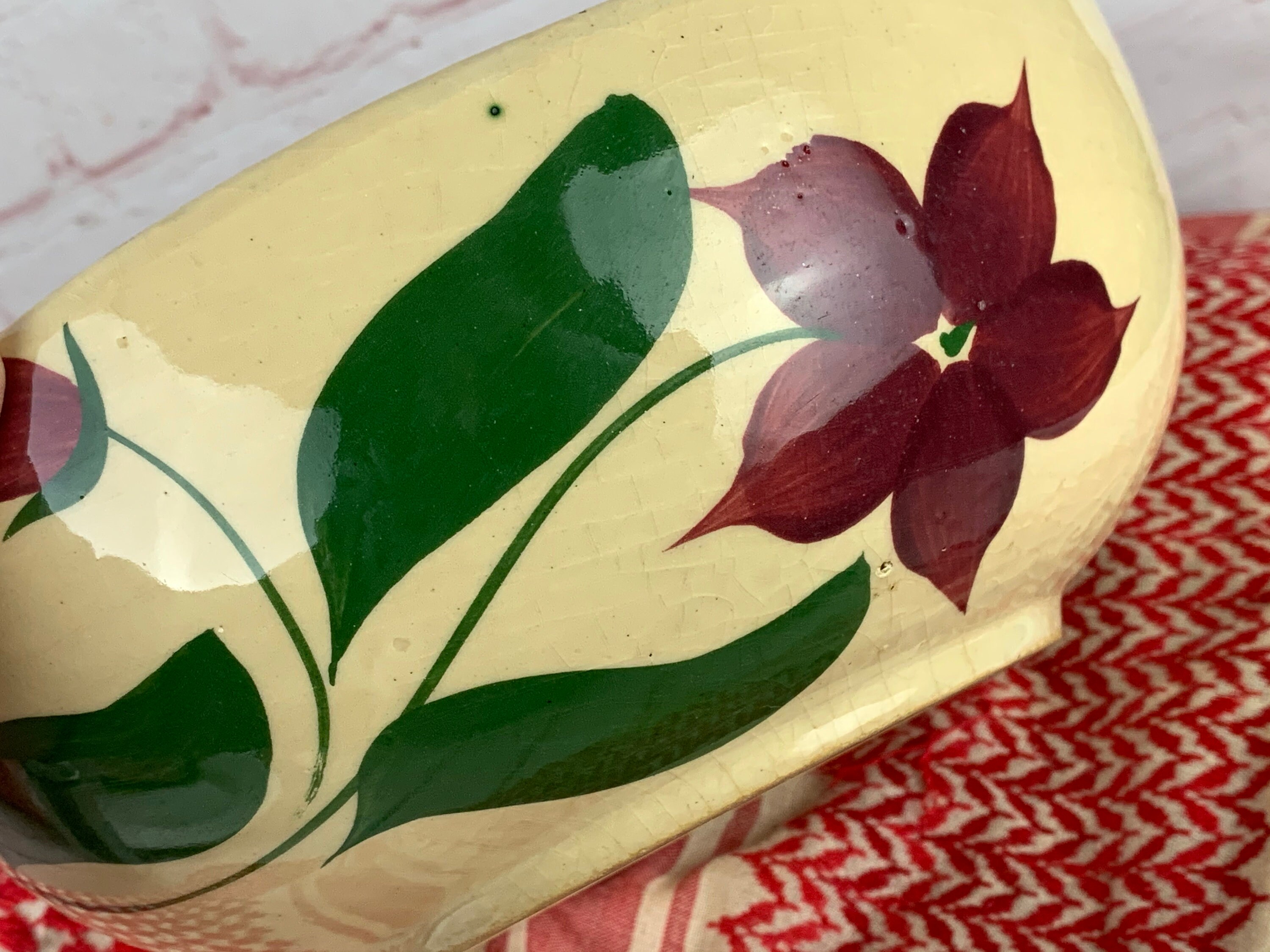 Vintage WATT POTTERY Oven Ware Starflower Pattern 54 Bowl - Etsy