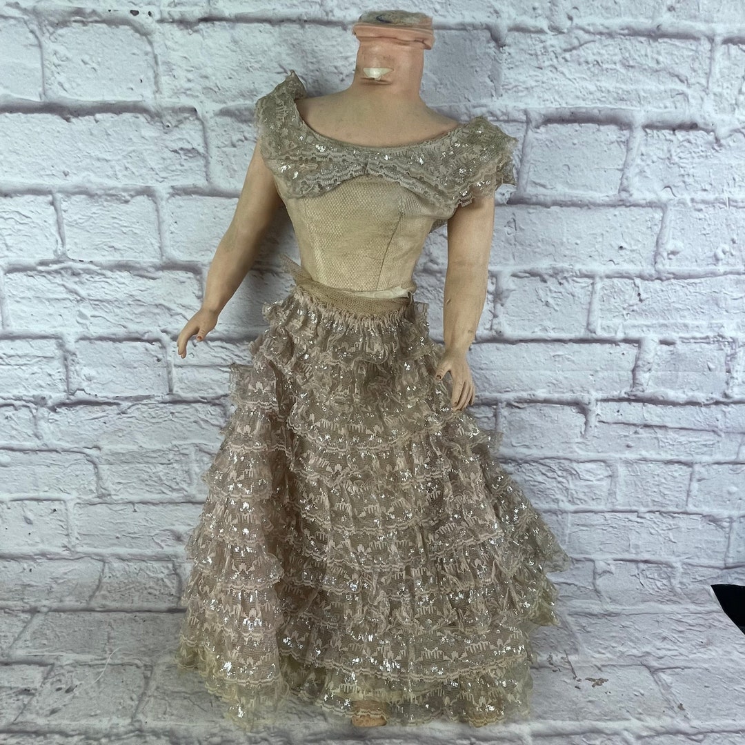Vintage Creepy Headless Dressed Rubber Doll Body No Head - Etsy