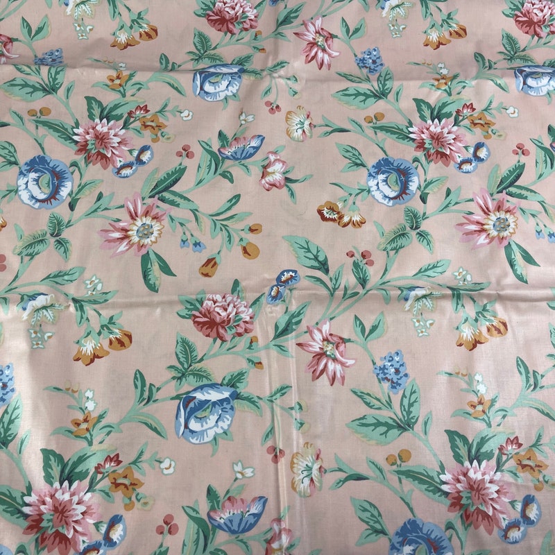 Floral Chintz Fabric - Etsy