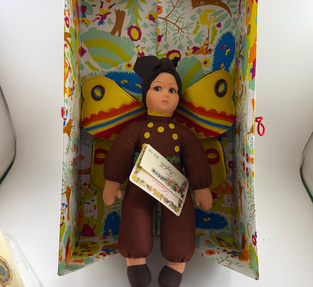 Vintage 1995 Lenci Doll Collection Farfalla Limited Edition Italy Felt ...