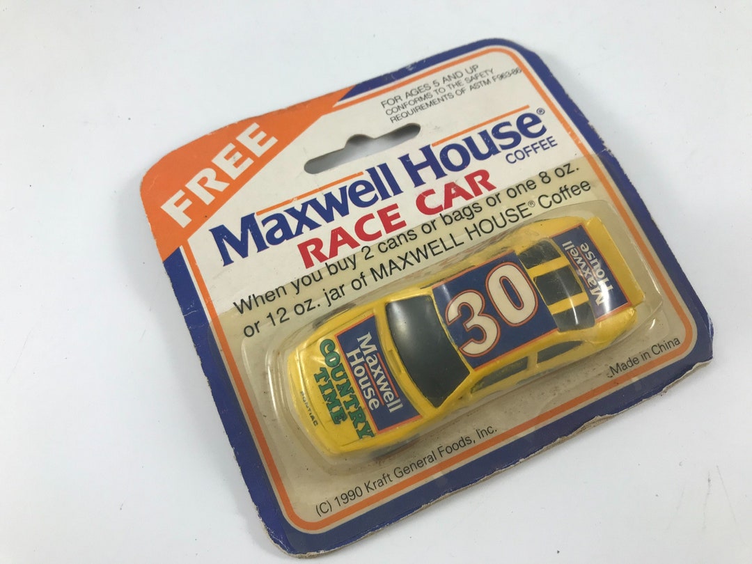 Vintage New in Package Maxwell House Toy Race Car From Maxwell House ...