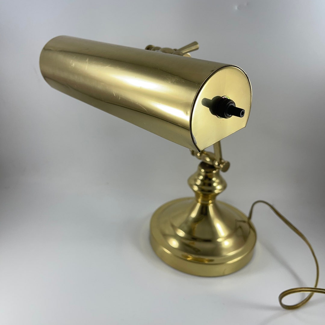 Vintage Brass Piano Lamp - Etsy