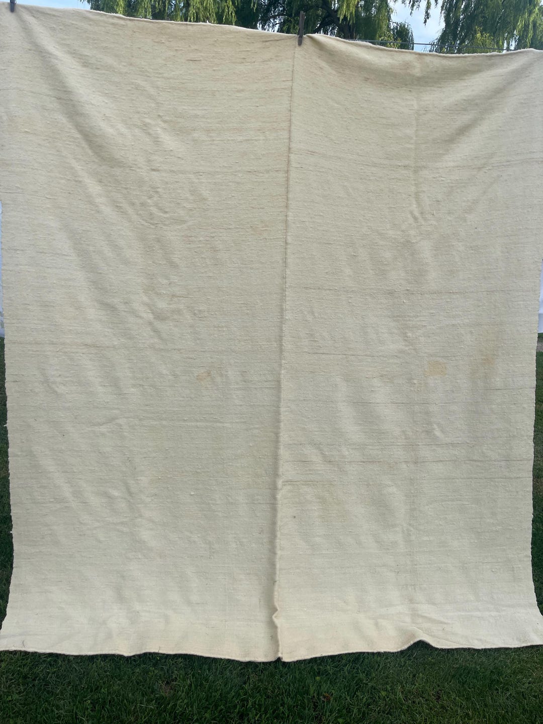 Vintage Antique Linsey Woolsey Wool Blanket - Etsy