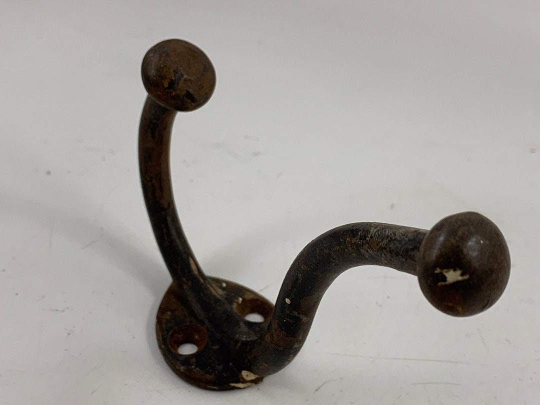 Vintage Cast Iron Large Coat Hook - Etsy