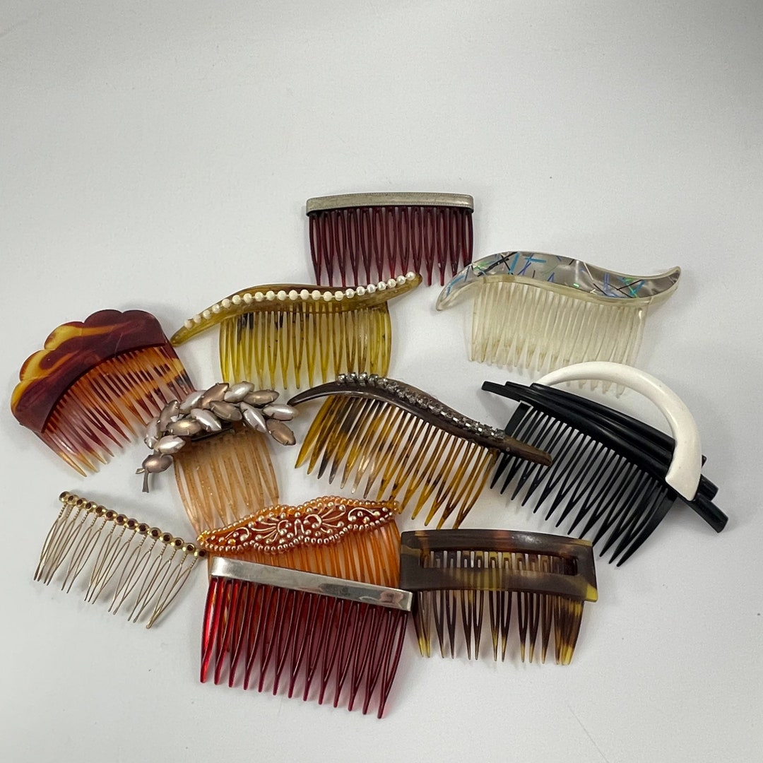 Vintage Lot of 1970's Era Assorted Hair Combs - Etsy