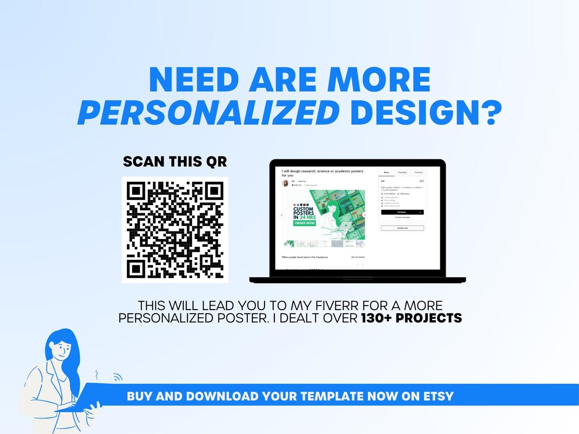 A0 Academic Research Poster Template | Editable in Powerpoint and Canva ...