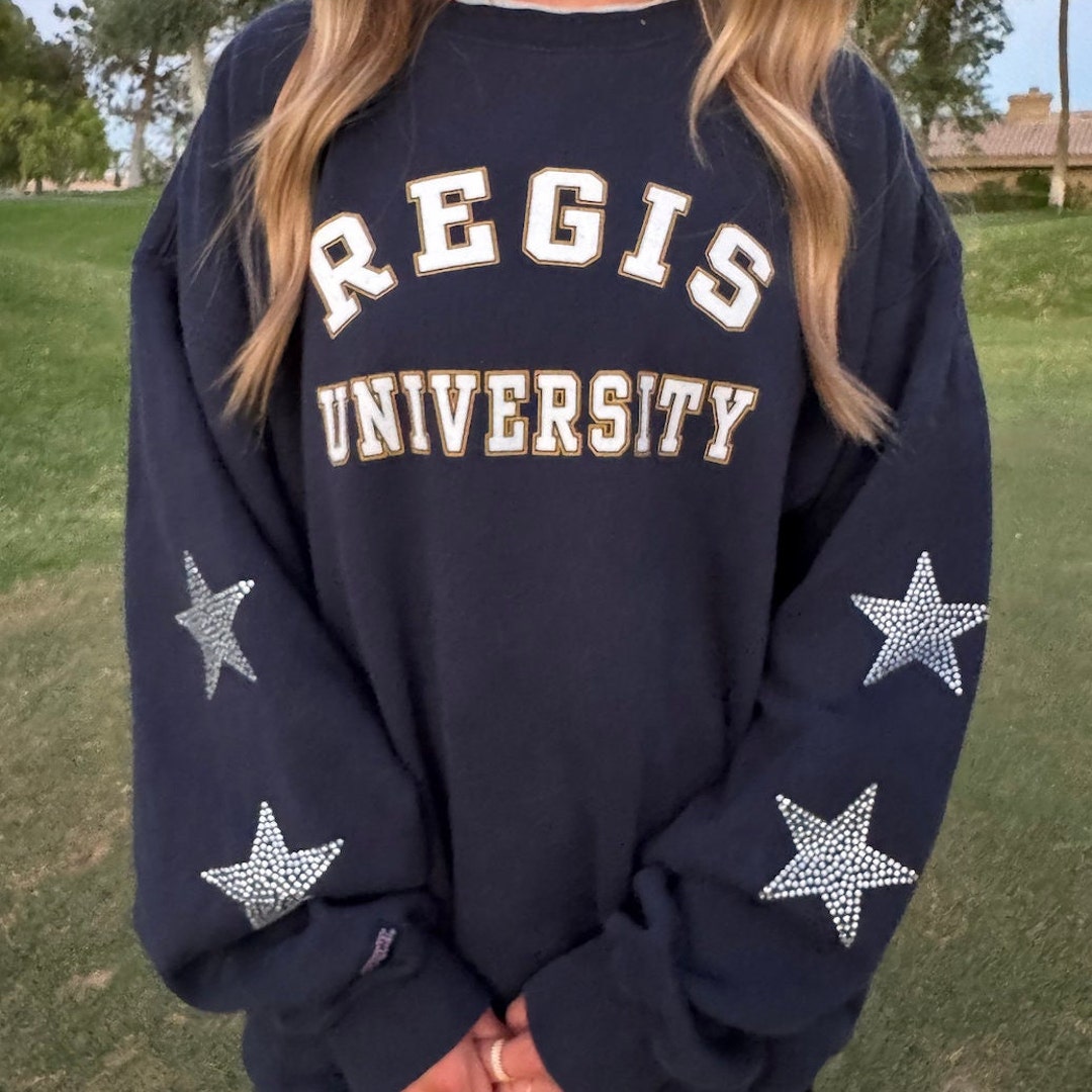Vintage Regis University Bling Star Crewneck - Etsy