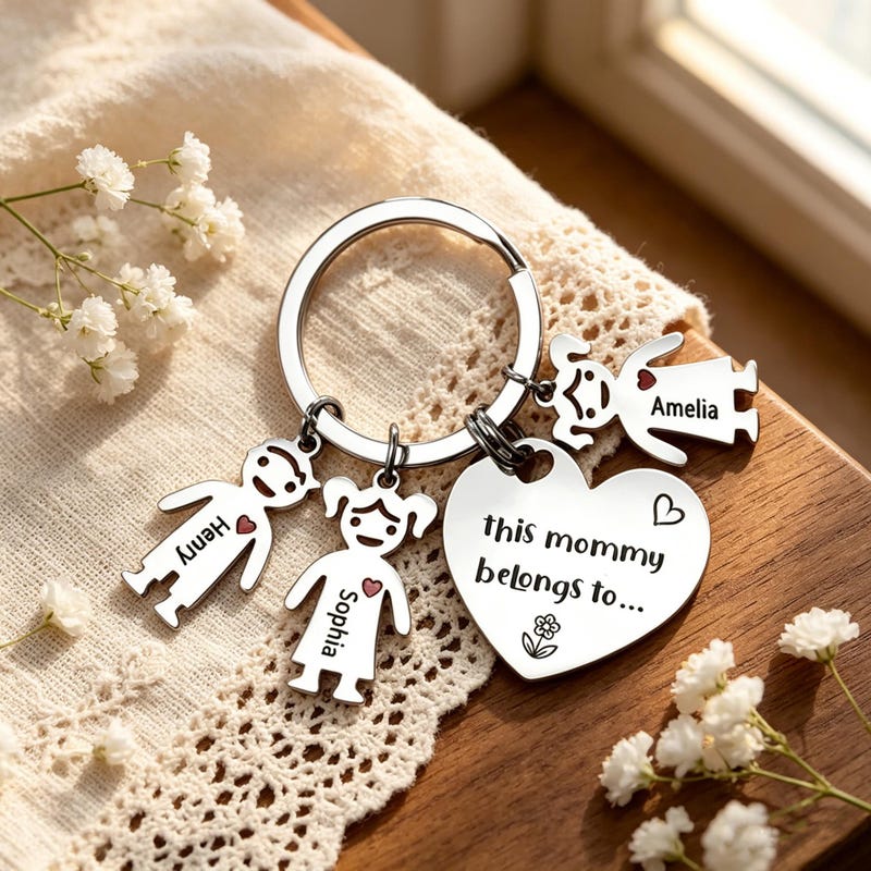 Mothers Day Keychain - Etsy