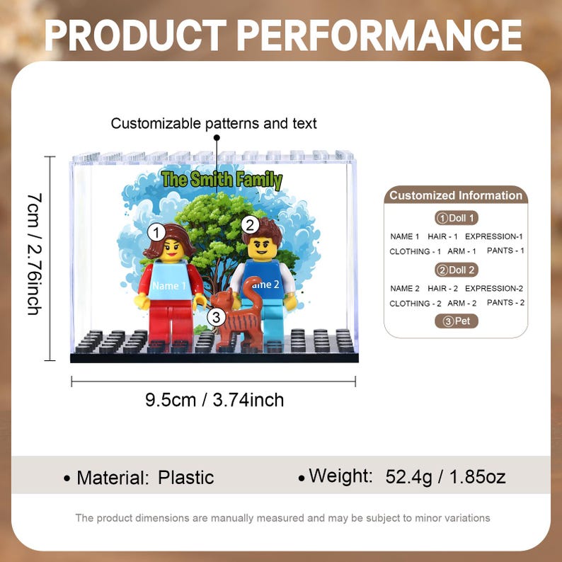 Custom Building Block Figure Set - Personalized Couple, Family & Pet ...