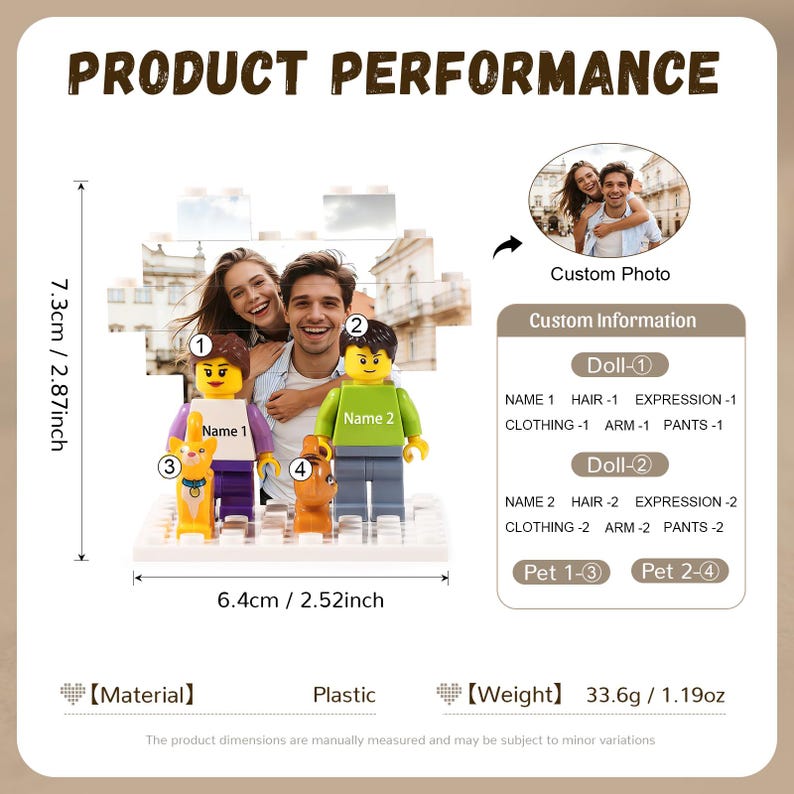 Custom Building Block Figurine Set | Personalized Couple Mini Figures ...