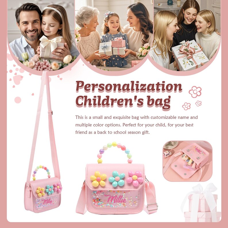 Personalized Handbag,handbag Gift,children's Handbags,customized Gifts ...