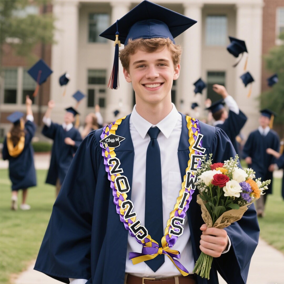 Personalized Graduation Lei 2025,class of 2025 Graduation Lei ...