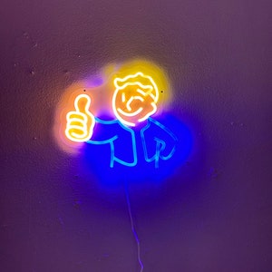 Neon Vault Boy Fallout Sign Dimmable - Etsy