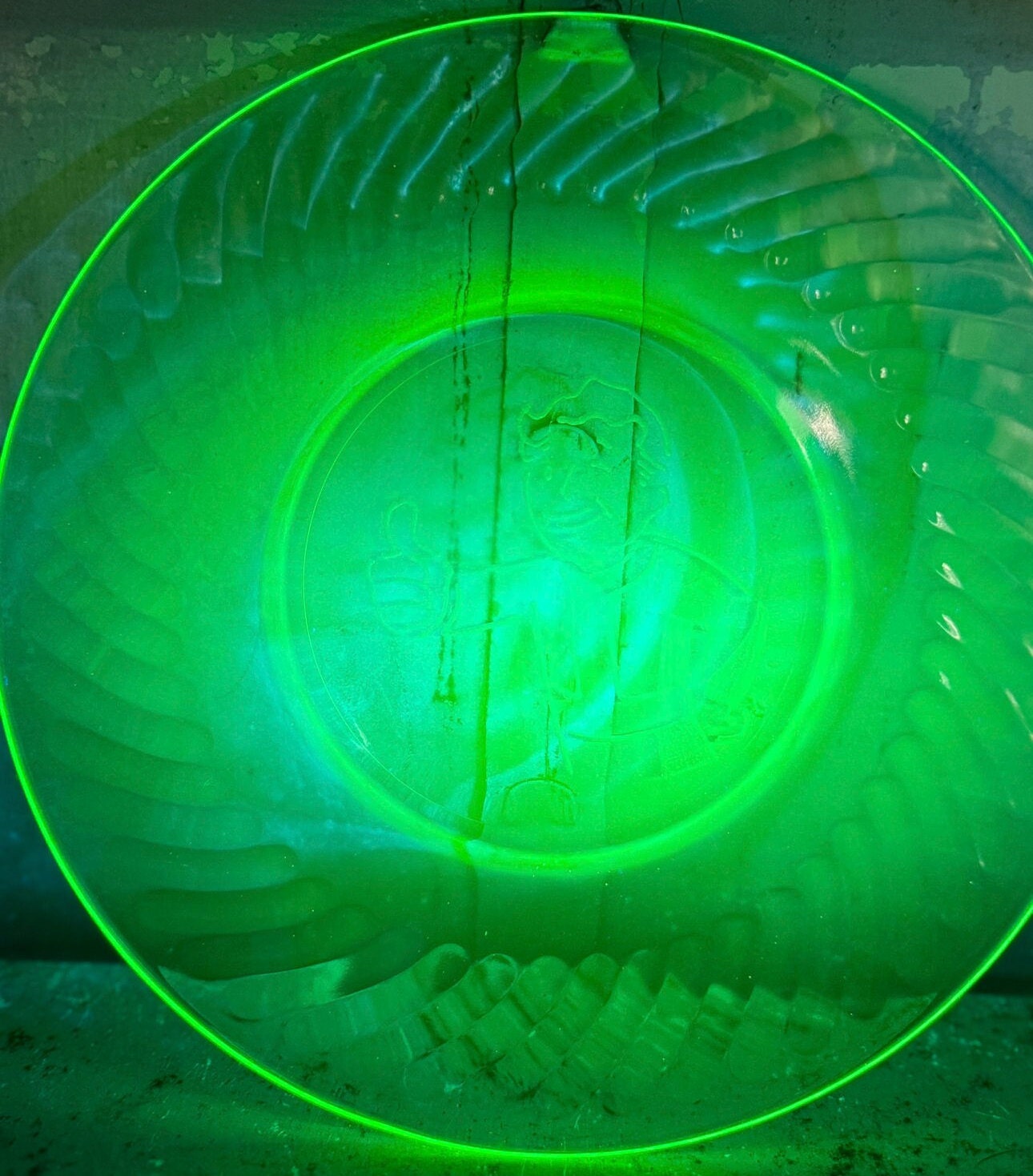 Vault Boy Fallout Custom Etched Uranium Glass Plate. - Etsy