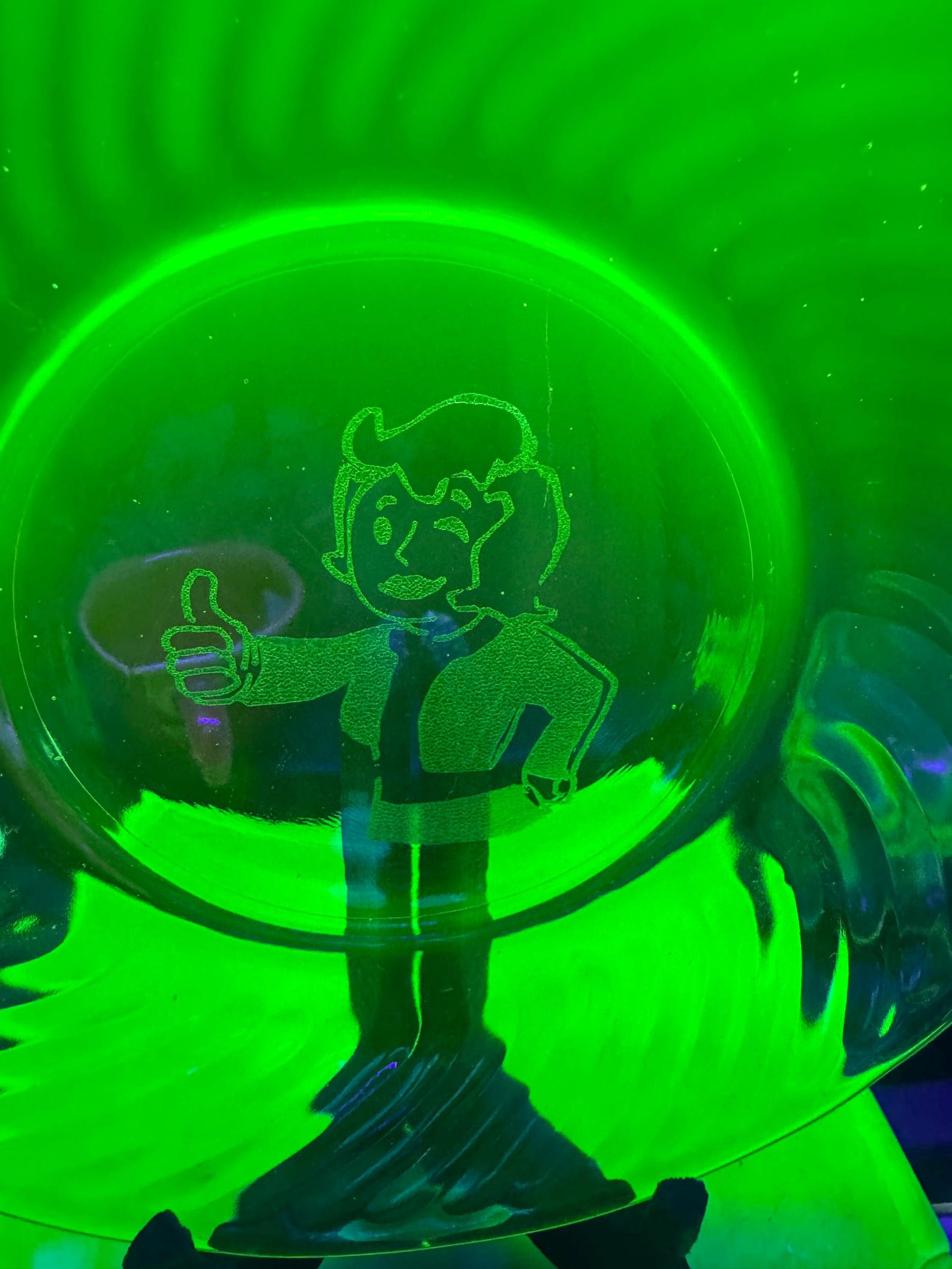 Custom Etched Fallout Girl Uranium Plate. - Etsy