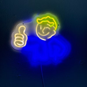 Neon Vault Boy Fallout Sign Dimmable - Etsy