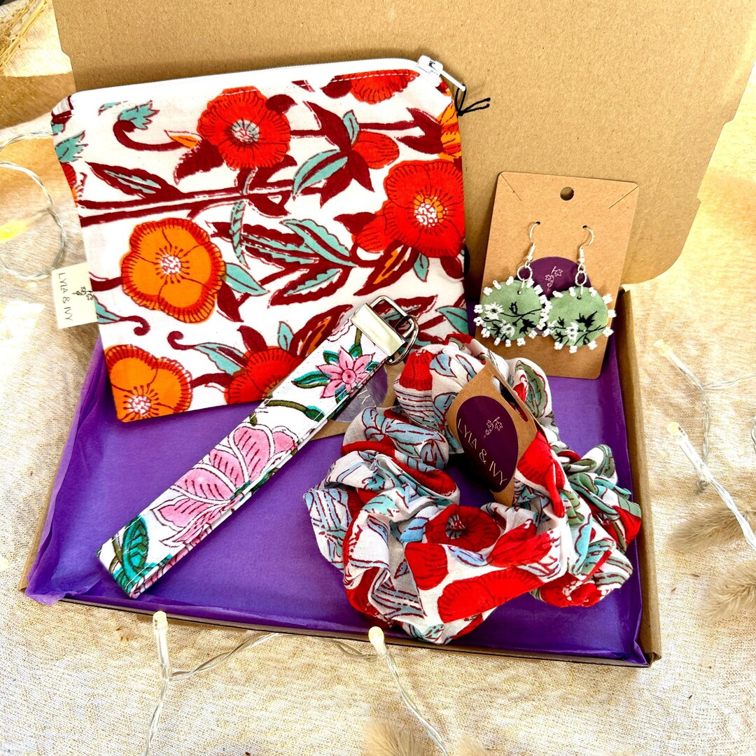 Sustainable Handmade Letterbox Gift Set for Her, Birthday Gift Package ...