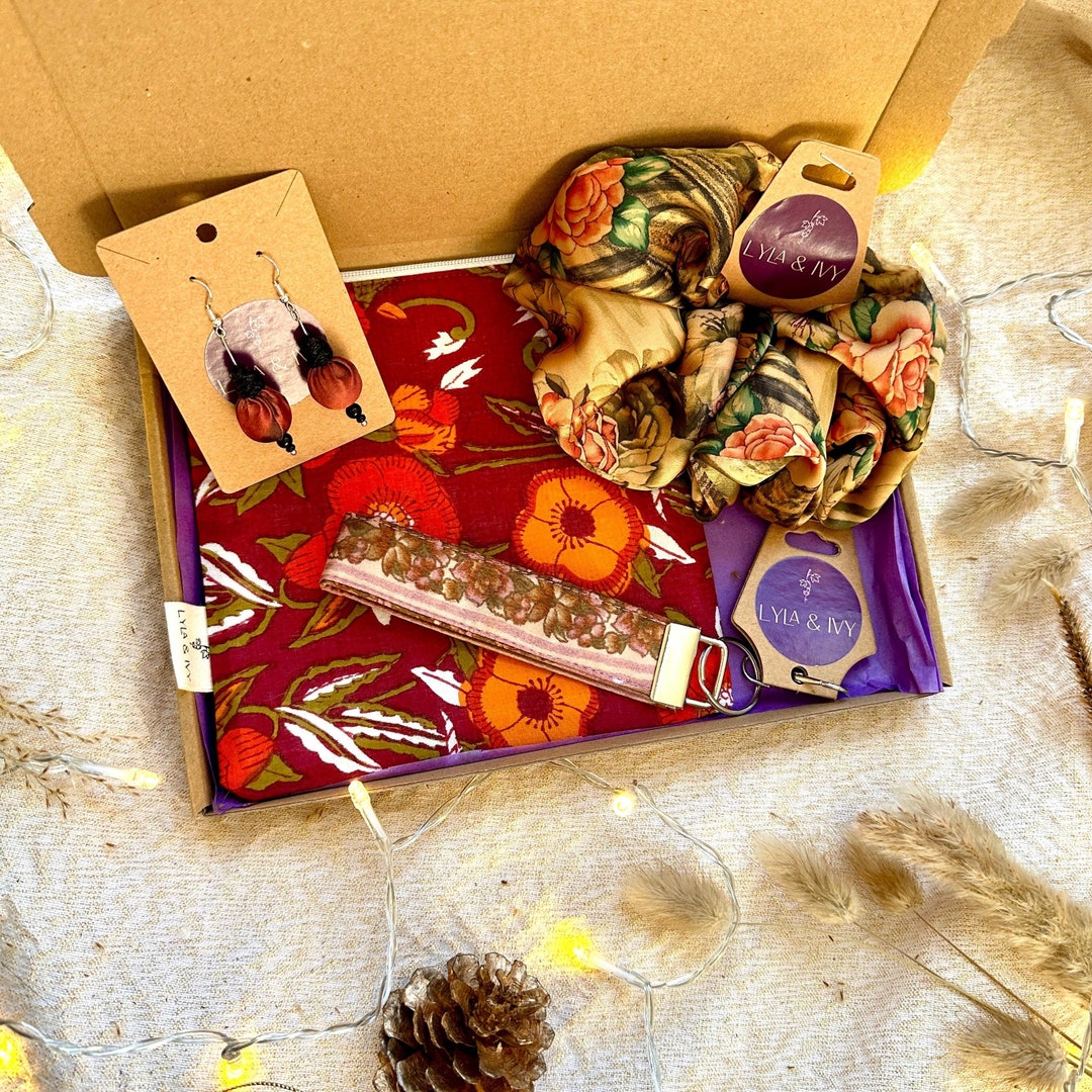 Sustainable Handmade Letterbox Gift Set for Her, Birthday Gift Package ...