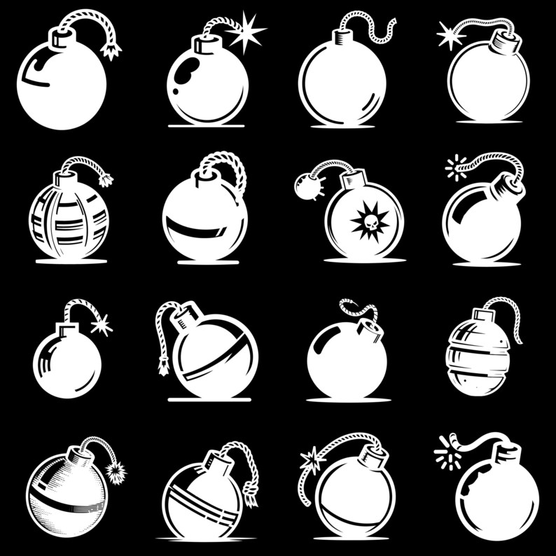 40 Bomb SVG Bundle - Unique Vector Files for Cricut and Silhouette ...