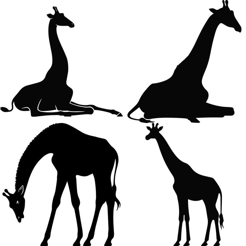 Giraffe SVG Bundle: 21 Unique Vector Designs (cricut & Silhouette) - Etsy